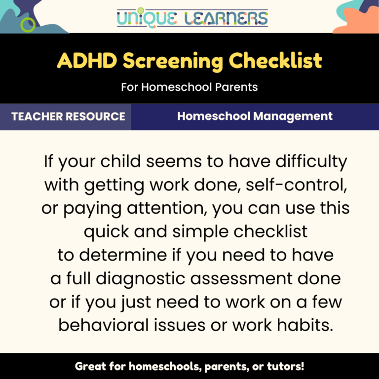 ADHD Screening Checklist